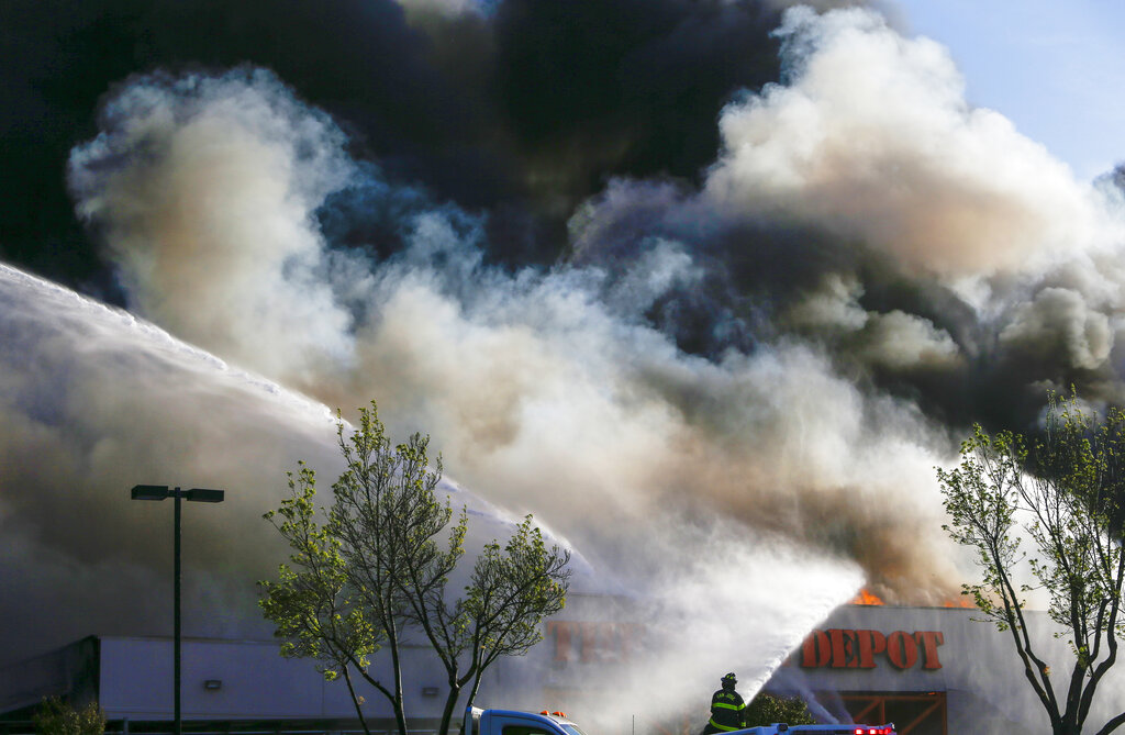 Fire destroys Northern California Home Depot store | News, Sports, Jobs ...